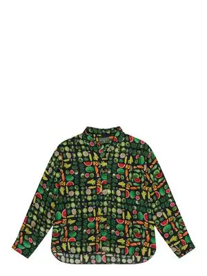 DENIM TEARS Fruit Collage Printed Button-up Shirt - Multicolor