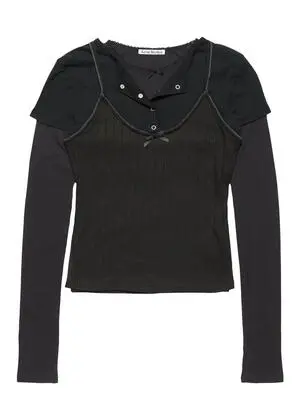 Acne Studios Layered Long-sleeve - Black