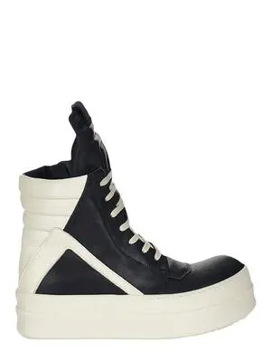 Rick Owens Mega Bumper High Top Sneakers - Black