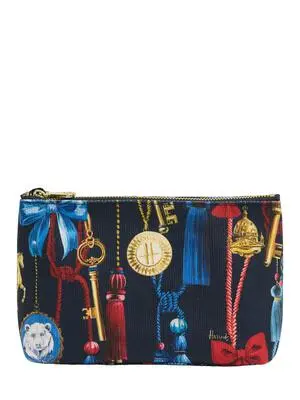 Harrods Canvas Tassel Wash Bag - Navy