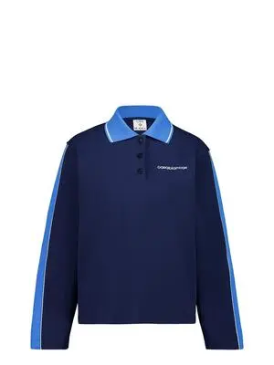 Casablanca CASABLANCA Polo Collar Sweatshirt Blu