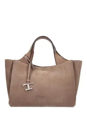 TOD`S Italian Calf Leather Shoulder Bag - Brown