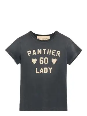 Valentino Garavani VALENTINO GARAVANI Round Neck Printed T-Shirt Rosa