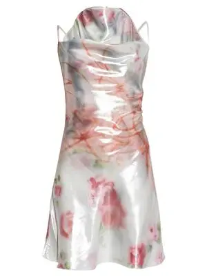 DIESEL® DIESEL Slim-Fit Draped Neckline Dress With Adjustable Ties And Open Back