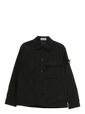 Stone Island Stone Island Padded Nylon Overshirt With Button Closure, Chest Pocket & Adjustable Cuffs Nero