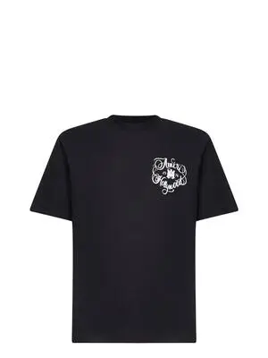 Amiri Cotton Crewneck Sweatshirt With Logo Detailing - Nero