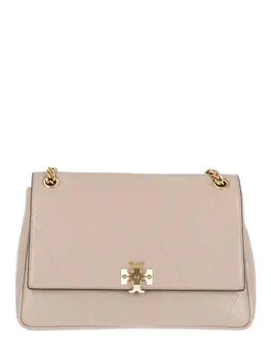 Tory Burch Quilted Leather Shoulder Bag - Grey