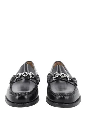 G.H. BASS & CO. G. H. Bass Leather Horsebit Loafers - Black