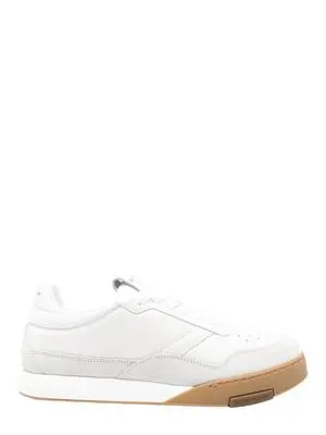Givenchy Leather Sneakers With Signature Detailing - Bianco