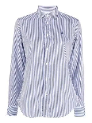 POLO RALPH LAUREN POLO RALPH LAUREN Striped Cotton Shirt With Mother-of-Pearl Buttons