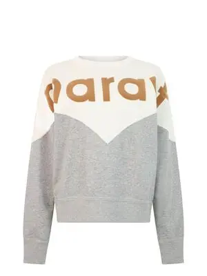 MARANT ETOILE Graphic Logo Pullover Sweater - Grey