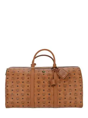 Mcm Compact Suitcase - Brown
