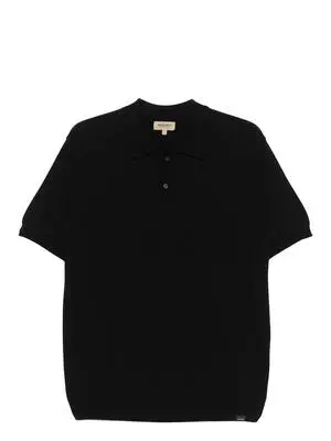 Woolrich Cotton Short-sleeve Polo Shirt With Button Front - Blu