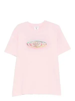 Casablanca Casablanca Men's Short-Sleeve Round-Neck Graphic T-Shirt Rosa