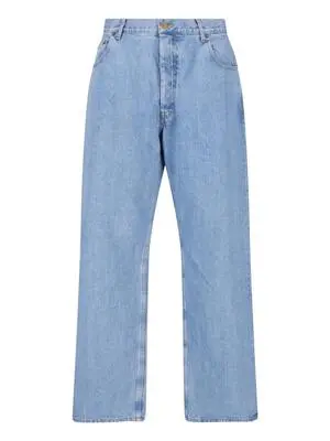 Thom Browne 100% Cotton Jeans - Light Blue