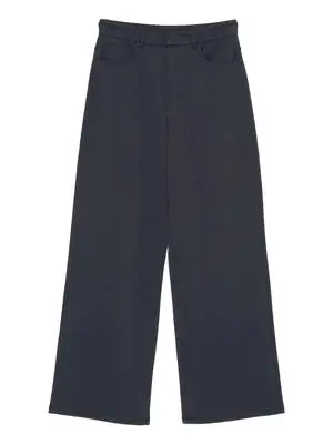 Max Mara Cotton-blend Trousers - Blu