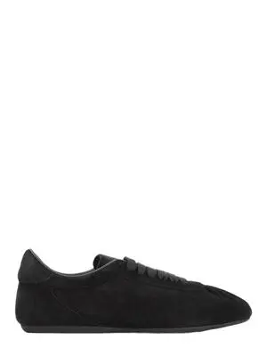 Dolce & Gabbana DOLCE & GABBANA 8mm Leather Sneakers With Light Gold-Plated Details Nero