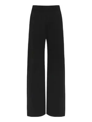 Max Mara Tailored Viscose Crepe Trousers - Nero