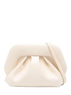 THEMOIRE 14cm Mini Leather Shoulder Bag With Detachable Strap - Bianco