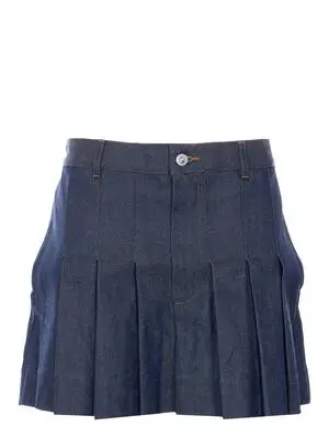 A.P.C. A.P.C. Pleated Panel Skirt With Side Pockets