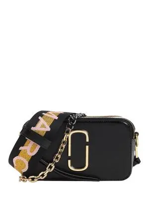 Marc Jacobs The Snapshot Mini Leather Shoulder Bag - Black