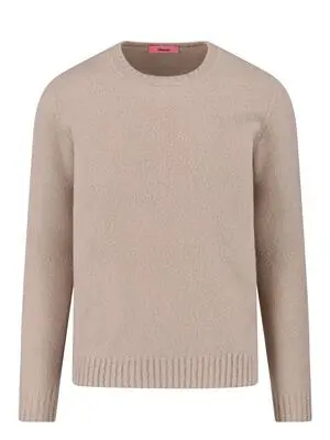 DRUMOHR Crewneck Long Sleeve Sweater - Beige