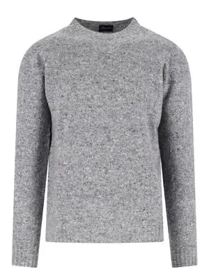 DRUMOHR Cashmere & Virgin Wool Knit Sweater - Grey