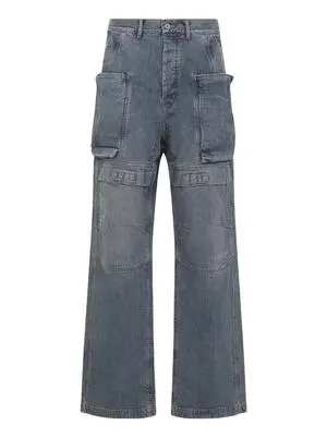 RICK OWENS RICK OWENS DRKSHDW Cotton Cargo Pants With Flap Pockets