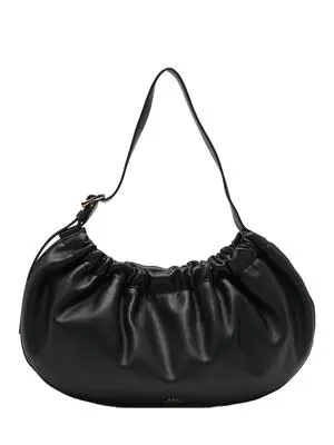 A.P.C. A. P.C. Mini Gathered Top Handle Bag 15 Cm X 35 Cm X 6 Cm With Gold-Tone Hardware