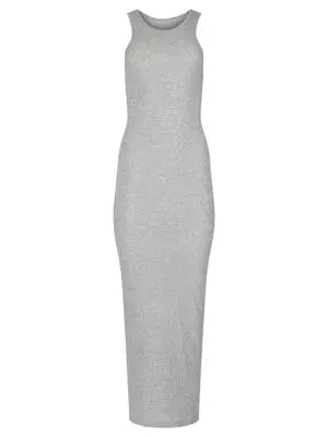ENTIRE STUDIOS ENTIRE STUDIOS Round Neck Sleeveless Slim Fit Midi Dress Grigio