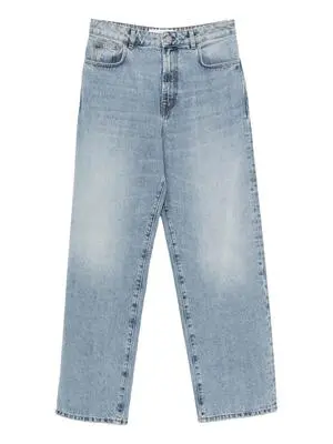 RÓHE Straight Leg Denim Jeans With Belt Loops - Blu