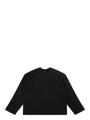 ENTIRE STUDIOS Crewneck Long-sleeve Cotton T-shirt - Nero