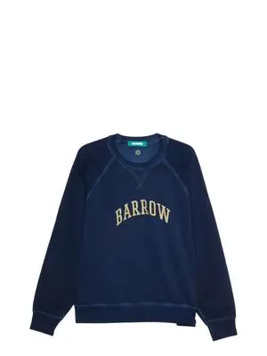 BARROW Crewneck Sweatshirt With Number 10 Graphic - Blu