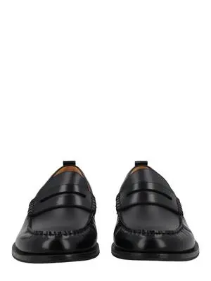 Hugo Leather Loafers - Black