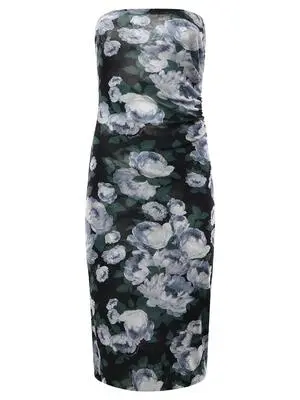 STELLA MCCARTNEY STELLA MCCARTNEY Floral Print Sheer Midi Dress