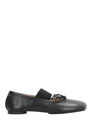 MAISON MARGIELA Leather Anatomic Ballet Flats - Black
