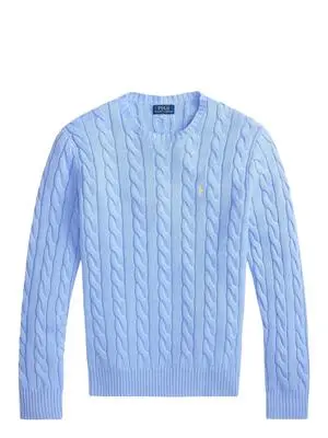 Polo Ralph Lauren Crewneck Sweatshirt With Embroidered Pony - Azzurro
