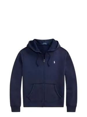 Polo Ralph Lauren Polo Ralph Lauren Zip Up Hoodie With Embroidered Pony Blu
