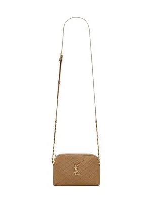 Saint Laurent Saint Laurent Quilted Leather Camera Bag Marrone