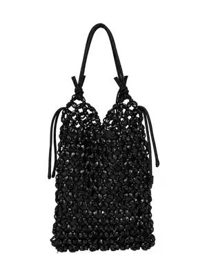 Staud Beaded Shoulder Bag - Black