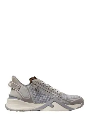 Fendi FENDI Slip-on Sneakers With Elastic Laces And Side Zip Grigio