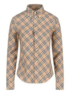 Burberry Classic Plaid Button-up Shirt - Beige