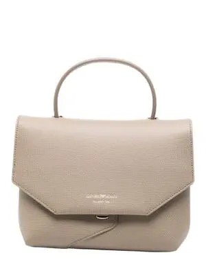 Emporio Armani Leather Top Handle Bag - Grey