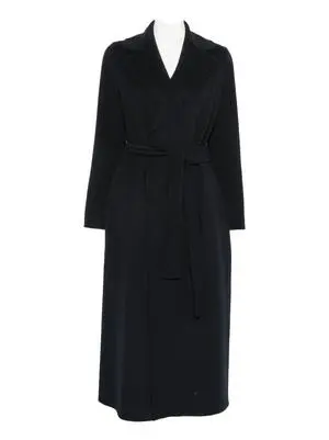 Max Mara Wool Long Coat - Blue