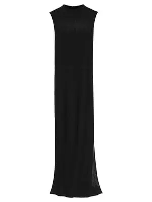 HUGO HUGO Sleeveless High Neck Knitted Dress With Sheer Detailing