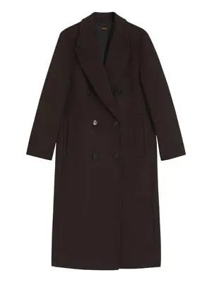 BOSS Relaxed Fit Double-breasted Coat - Patterned