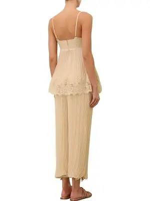Zimmermann Pleated Harem Pants - Cream