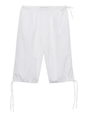 Prada Poplin Bermuda Shorts - White