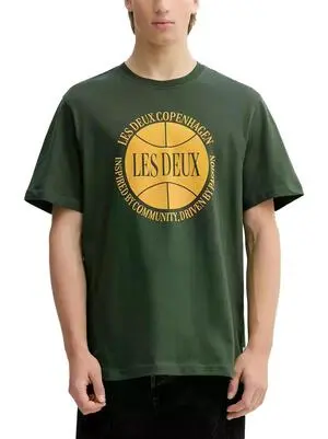 LES DEUX Cotton T-shirt - Green