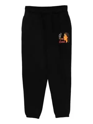 MELT Graphic-print Track Pants - Black
